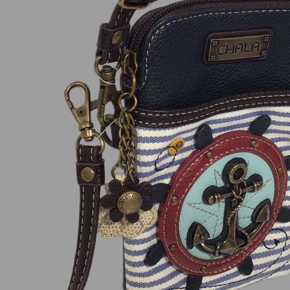Chala | Bags | Nwt Chala Nautical Crossbody Cell Phone Bag With 2 ...